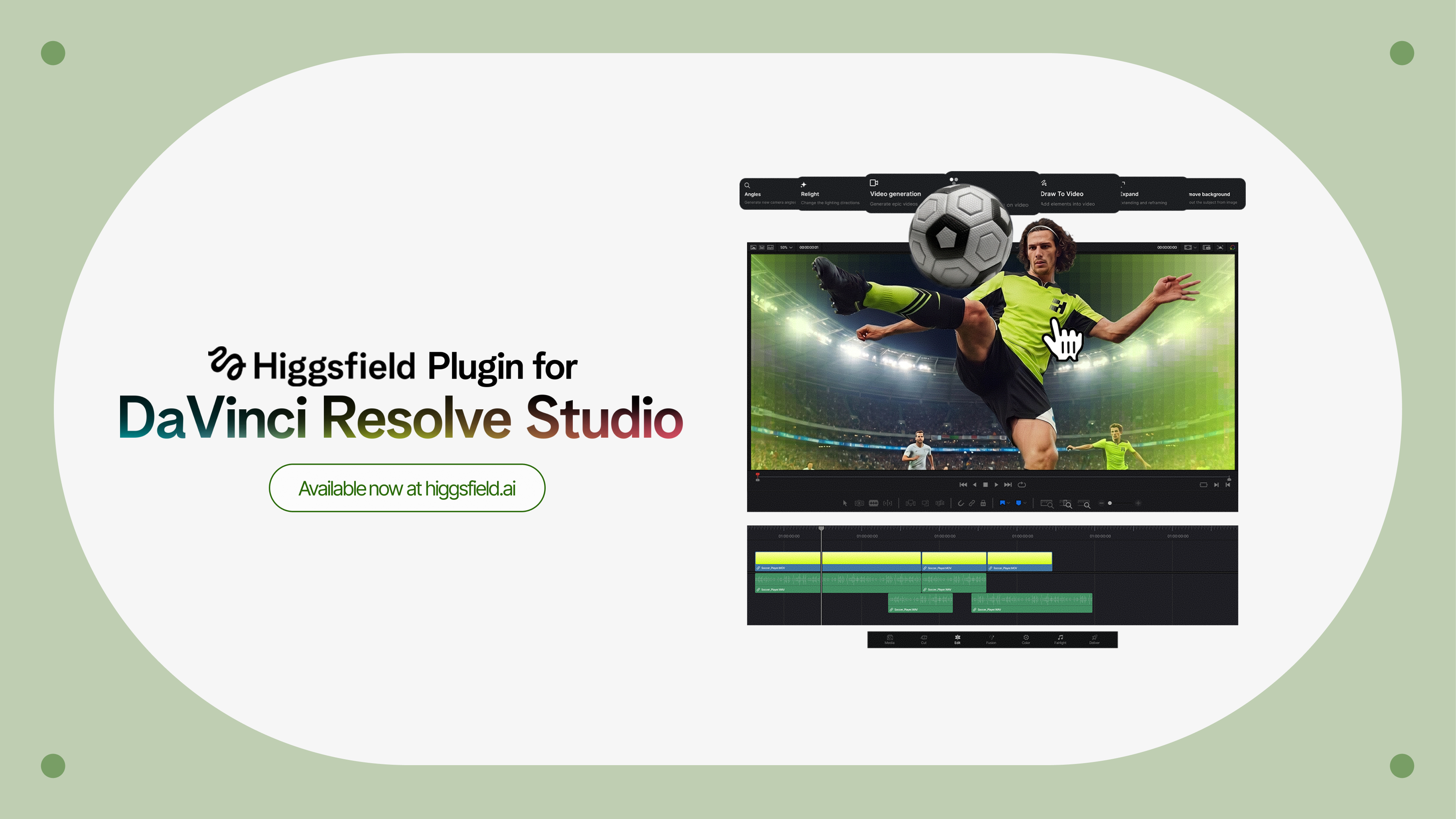 Higgsfield Plugins for DaVinci Resolve